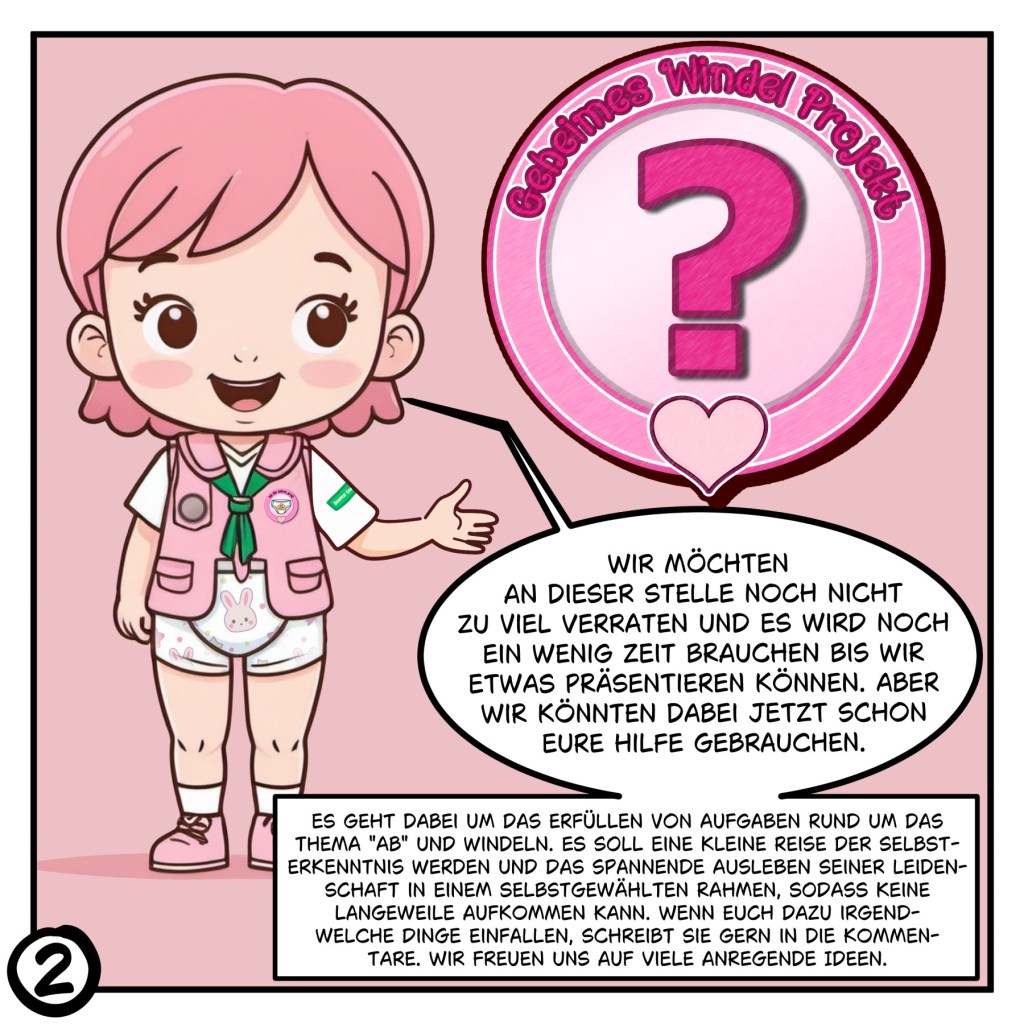Größere Aufgaben mit Sarah – Windel Hobby